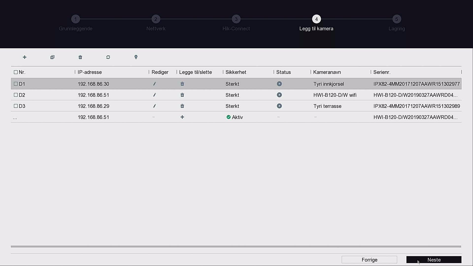 Oppsett av Hikvision NVR - Netcam